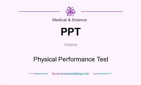 Ppt Physical Performance Test In Medical And Science By