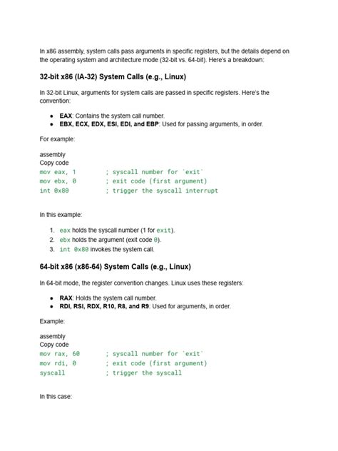 X86 Assembly Notes Pdf 64 Bit Computing Computer Engineering