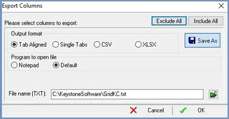 How To Export A Grid To A Csv File Khaos Control Support