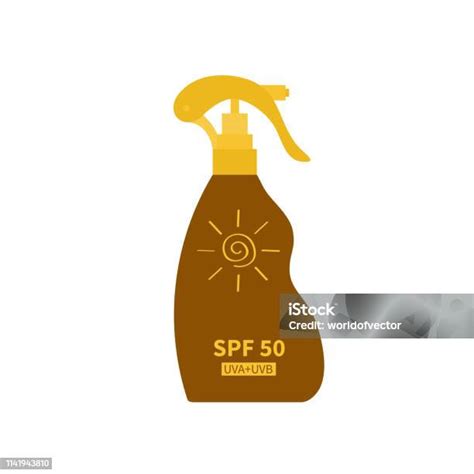 선크림 썬 탠 크림 튜브 썬 로션 병 디스펜서 스프레이 태양 방어 나선형 태양 기호 기호 아이콘입니다 Spf 50 자외선 차단