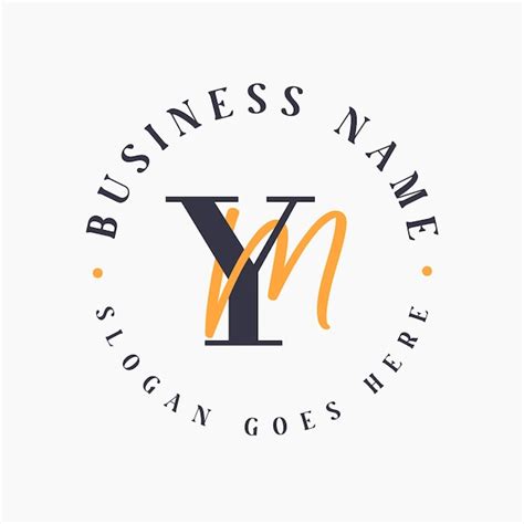 Premium Vector Elegant Letter Ym Initials Logo For Corporate Branding