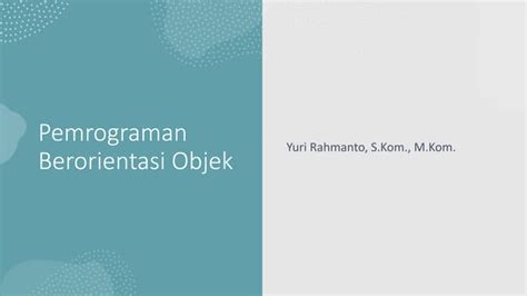 Pbo Access Modifiers Visibility Ppt