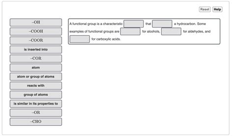 Solved A Functional Group Is A Characteristic That A