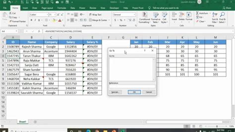excel magic tricks goto special f5 highlight cells find blanks
