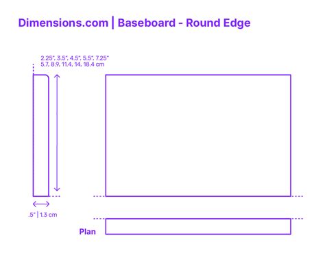 Baseboard Intrada Dimensions And Drawings