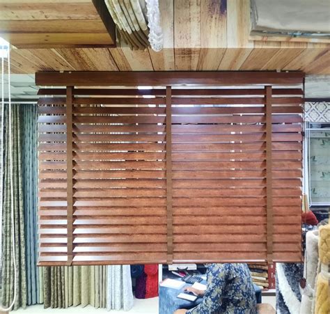Window Wooden Blinds At ₹ 349sq Ft पट्टियों से बना खिड़की का परदा In
