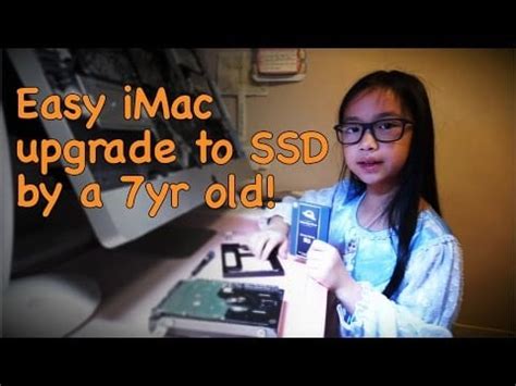 Step By Step Seven Year Old Swaps Out IMac HDD For OWC SSD