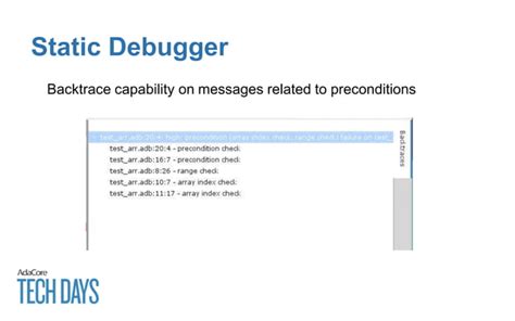 tech days 2015 static analysis codepeer ppt