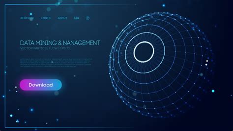 Big Data Analytics Black Technology Background Vector Image
