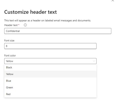 Custom Colors For Sensitivity Labels Content Marking Cloud Computing