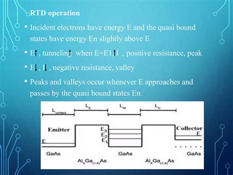 nano devices resonant tunneling diode resonant tunneling transistor