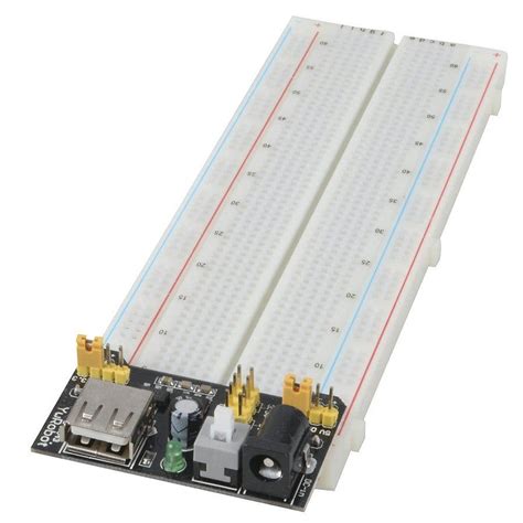 Solderless Breadboard With Power And Io Breakout Boarddefault Title