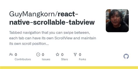 GitHub GuyMangkorn React Native Scrollable Tabview Tabbed Navigation That You Can Swipe