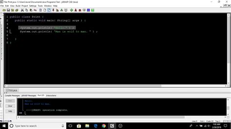 Java Programming Print And Println Youtube