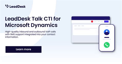 Leaddesk Talk Cti For Microsoft Dynamics