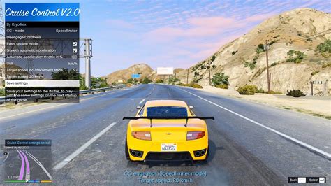 Enhanced Cruise Control Speedlimiter Gta Mod Script Modification