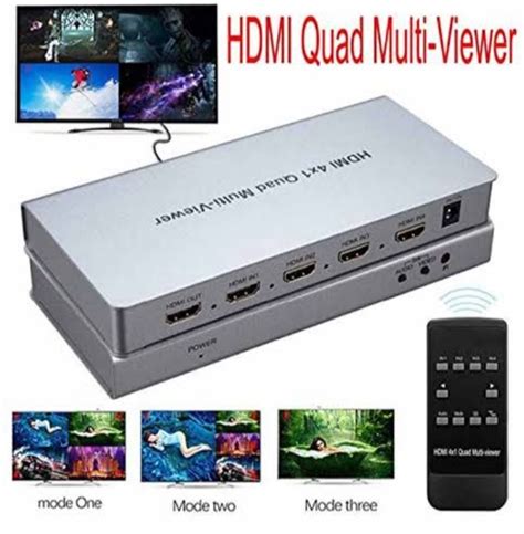 Hdmi Quad Multiviewer Computers And Tech Office And Business Technology On Carousell
