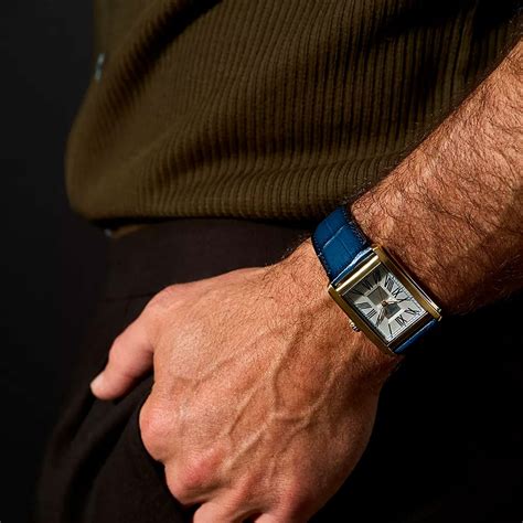 Reloj Carraway By Fossil Fs6076 De Acero Dorado Y Correa Azul