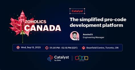 catalyst by zoho on linkedin zoholicscanada23 procode simplestdevplatform