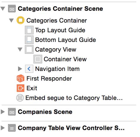 storyboard xcode 6 ios 8 recompile from 7 1 all container views have