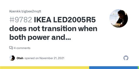 Ikea Led2005r5 Does Not Transition When Both Power And Temperature
