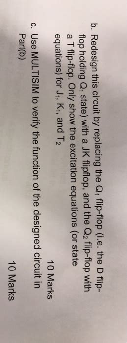 Solved 5 Consider The Following Clocked Sequential Circuit