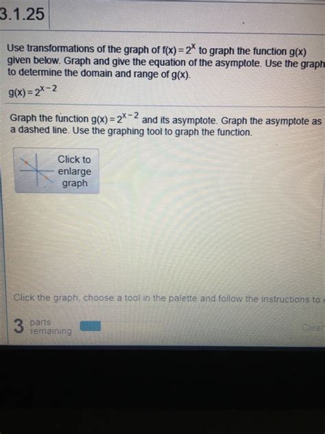 Solved 3125 Use Transformations Of The Graph Of Fx 2 To