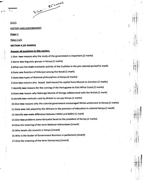 History Assignments Form 3 History Pdf