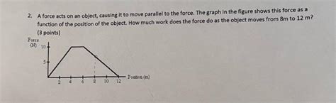 solved 2 a force acts on an object causing it to move