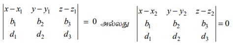 ஒர தளததல அமயம இண அலலத இரணட கடகளக கணடளள தளததன சமனபட Equation of plane