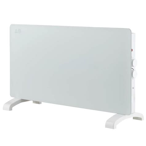 Zanthus White Glass Panel Convector Heater 2000w Garsaco