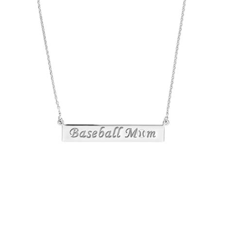 Sports Mom Silver Necklace