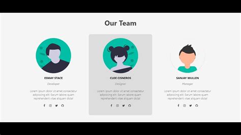 Responsive Our Team Page Using Html And Css Quick Tips And Tricks