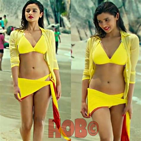 Alia Bhatt In Hot Yellow Bikini Swimwear Bikini Photos Alia Bhatt My