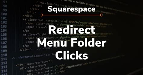 squarespace redirect a folder click in navigation menu — adlytic marketing
