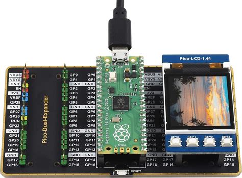 waveshare 1 44inch lcd display module for raspberry pi pico 65k rgb