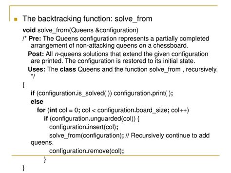 ppt recursion backtracking powerpoint presentation free download id 5410276