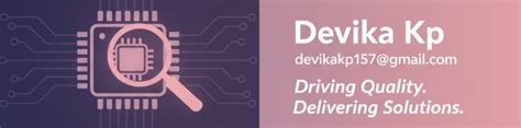 ‏devika Kp‏ ‏jrquality Analyst Software Test Engineer It Support