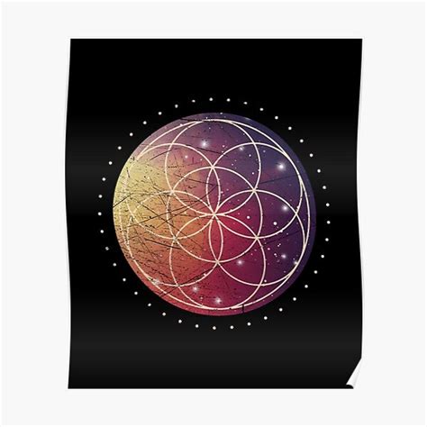 Sacred Geometry The Seed Of Life Flower Psychedelic Dmt Lsd Design