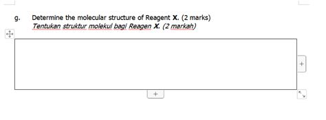 Solved F The Result Of Chno Analysis Of Reagent X Is Given