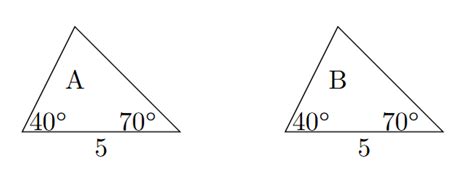 70 Degree Angle Triangle