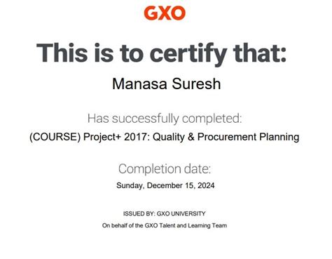 Manasa Suresh On Linkedin Gxouniversity Procurement