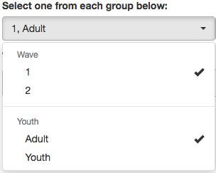Pass multiple values for each selected option in selectInput R Shiny - Stack Overflow