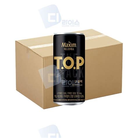 [맥심] 맥심 티오피 더블랙 200ml 60캔 아메리카노 캔커피 홈플러스 택배배송