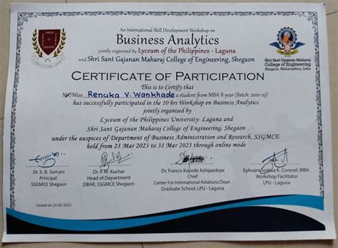 Renuka Wankhade On Linkedin Hello Everyonei Am Elated To Share That I Have Completed The 10 Hrs