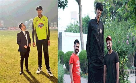 ఇంత పొడవైన క్రికెటర్‌ను ఎప్పుడైనా చూశారా Mudassar Gujjar World Tallest Cricketer Hoping To