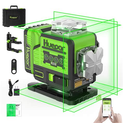 Huepar 4d 16 Lines Self Leveling Laser Level 200ft Green Beam