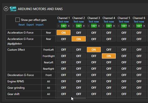 Shakeit V3 Motors Output Configuration · Shwotever Simhub Wiki · Github