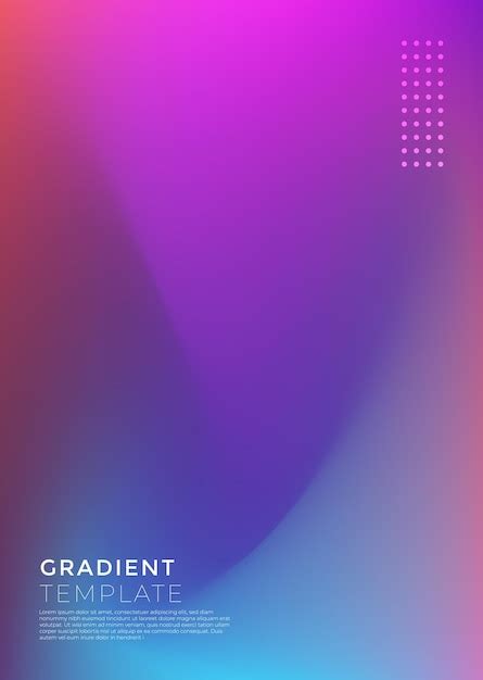 Premium Vector Vector Gradient Cover Background Template
