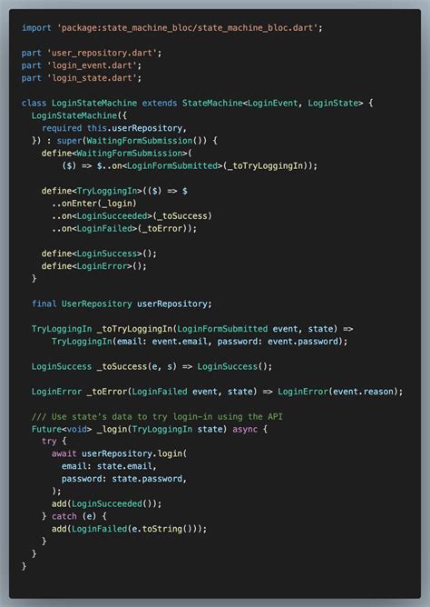 Github Pierremrtn State Machine Bloc An Extension To The Bloc State Management Library Which